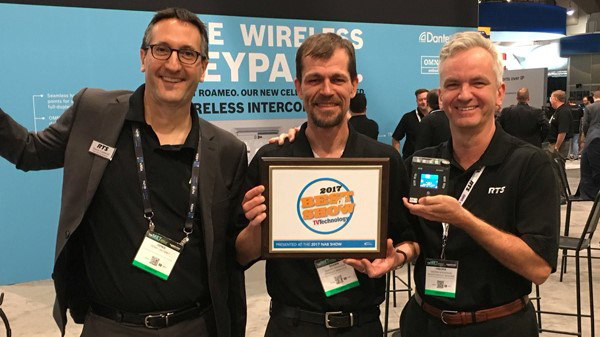 Best of Show Award at the NAB show in Las Vegas | RTS Intercom Systems